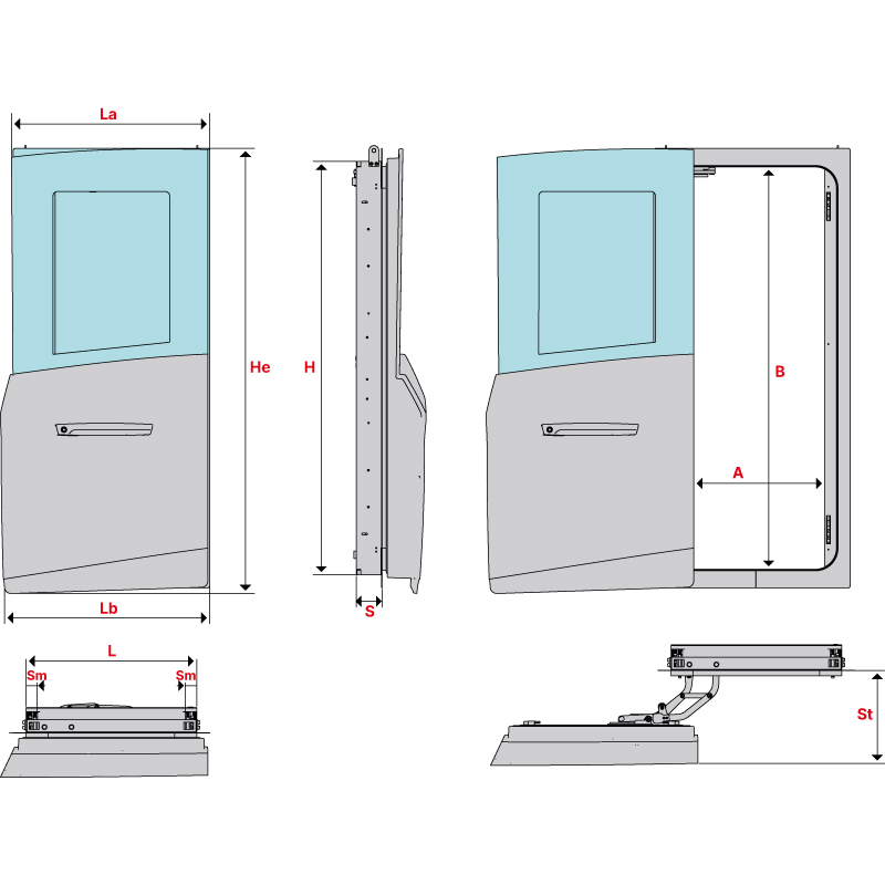 Pantograph door 2332C